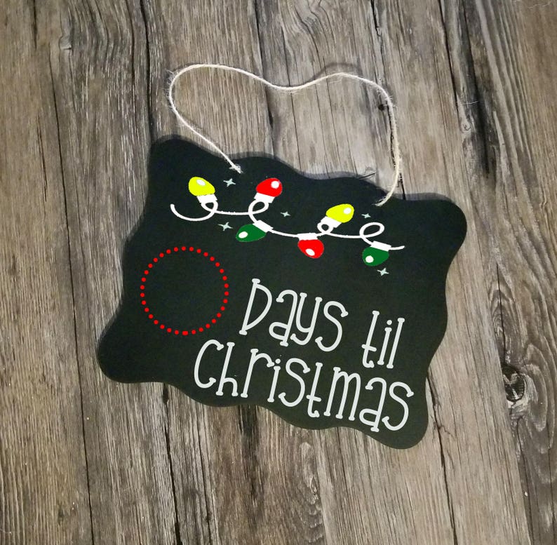 Days Til Christmas Christmas Countdown Christmas Sign - Etsy Days Til Christmas Christmas Countdown Christmas Sign - Etsy
