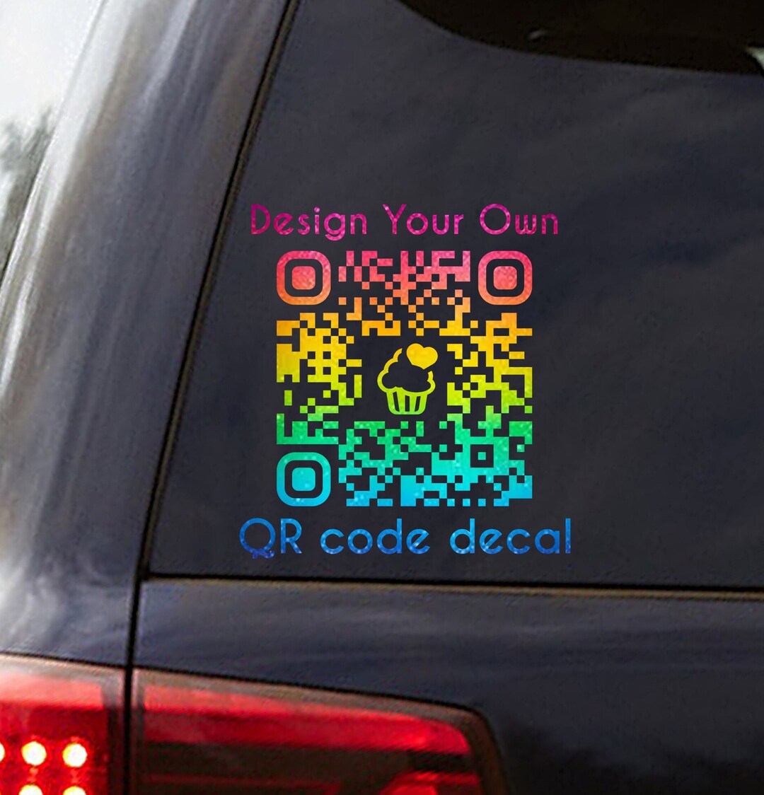 Design Your Own QR Code, Design Your Own Window Sticker, Custom Decal ...