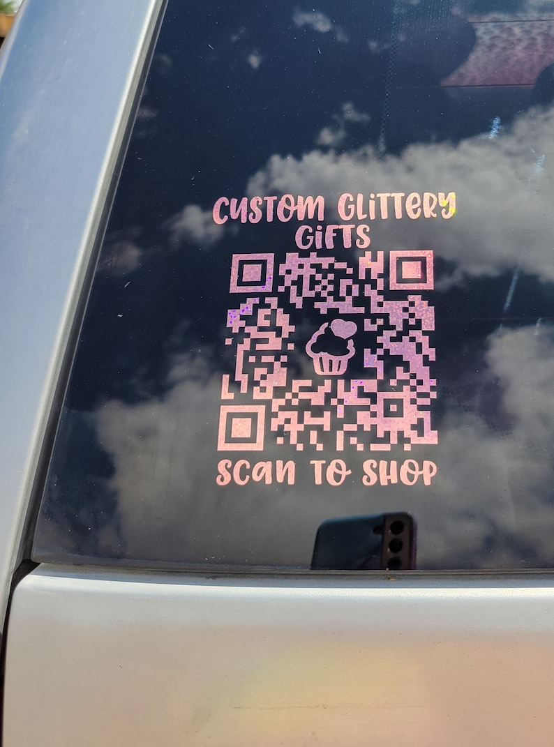 Design Your Own QR Code Design Your Own Window Sticker - Etsy