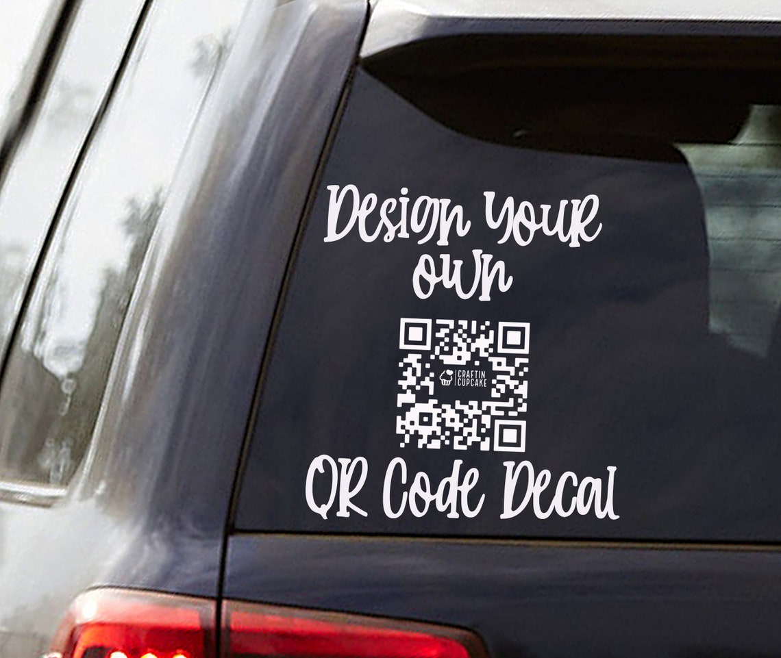 Design Your Own QR Code Decal Design Your Own Window Sticker - Etsy
