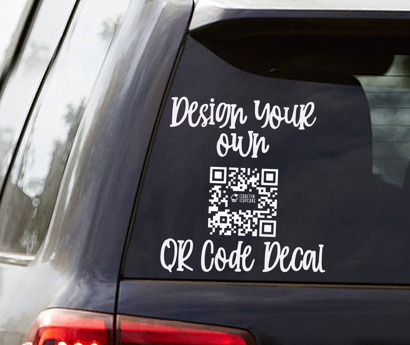 Design Your Own QR Code Design Your Own Window Sticker | Etsy