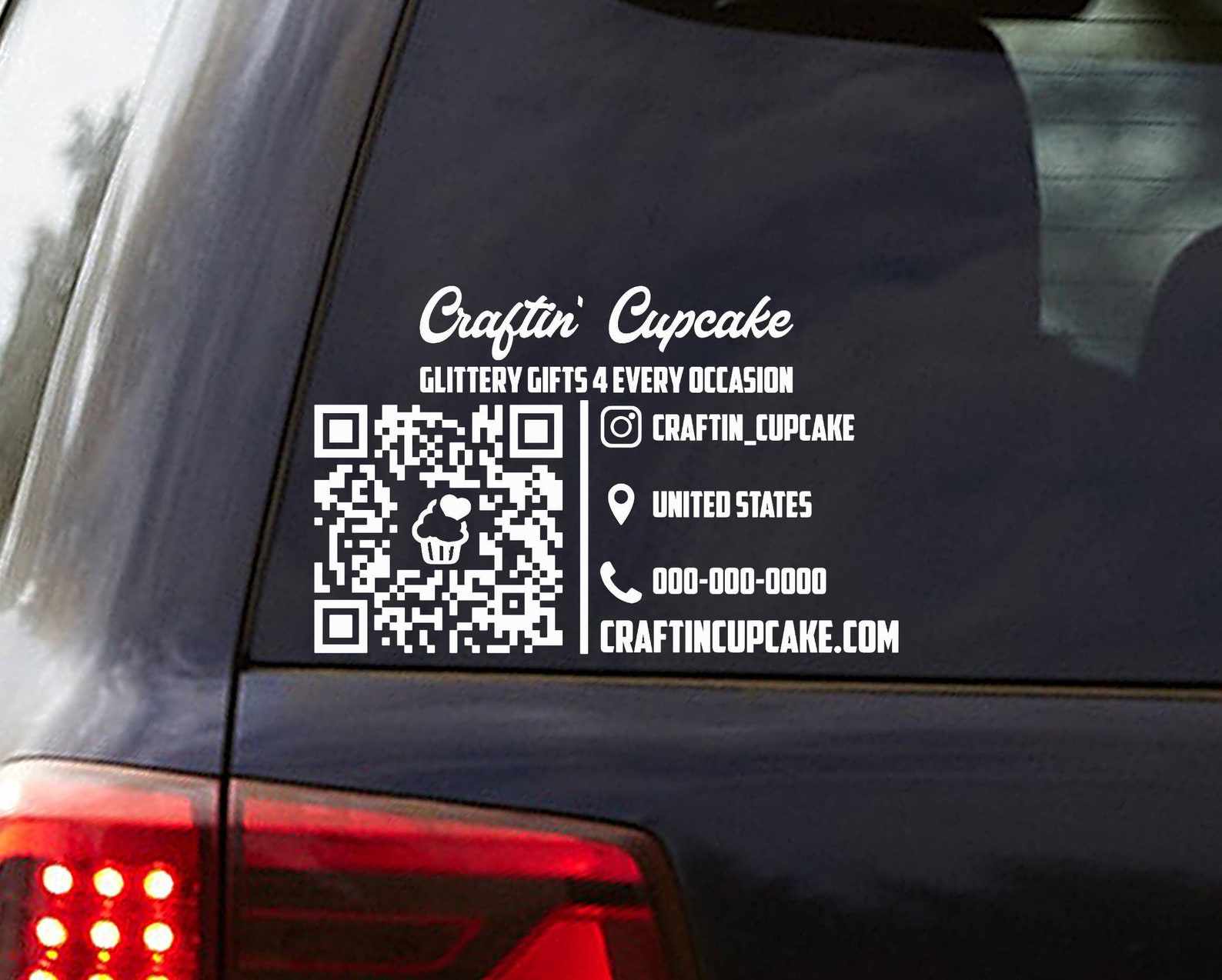 Business Qr Code Decal, Design Your Own Decal, Design Your Own Window ...