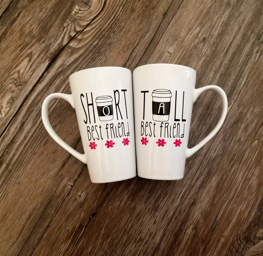 Best Friends Mug Set, Bff Mug Set, Glitter Mug Set, Best Friend ...