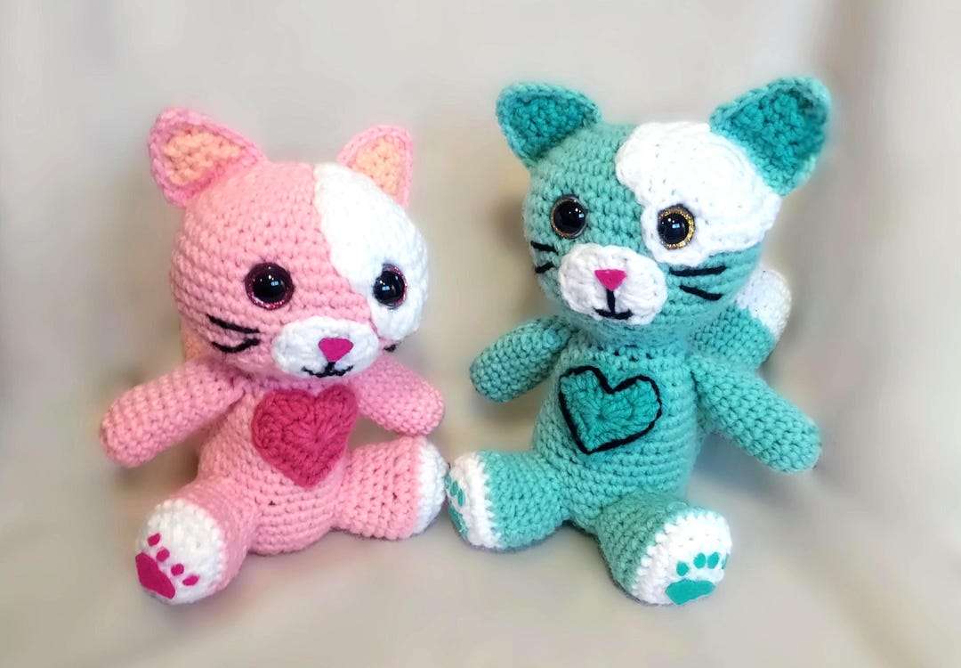 Cat Amigurumi Crochet Pattern | Patchy Paws Plushie PDF | Beginner ...