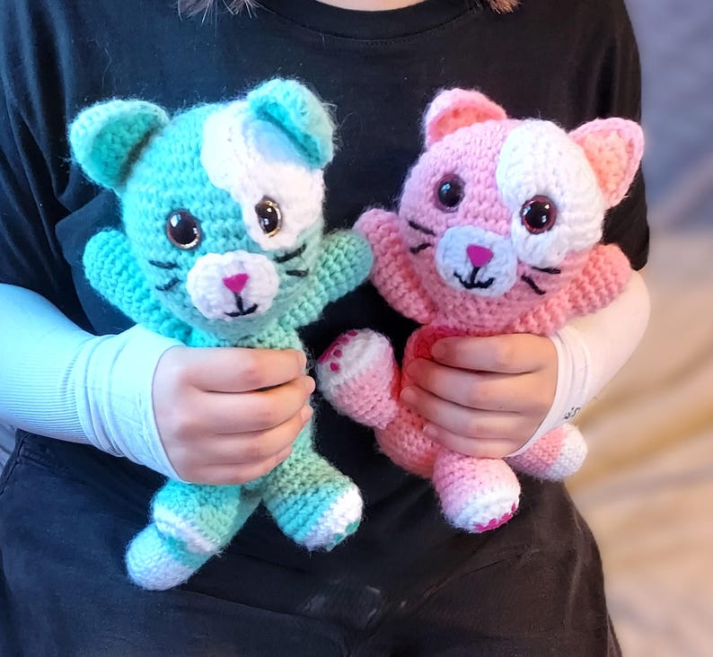 Cat Crochet Pattern PDF: Patchy Paws Amigurumi Plushie (instant ...