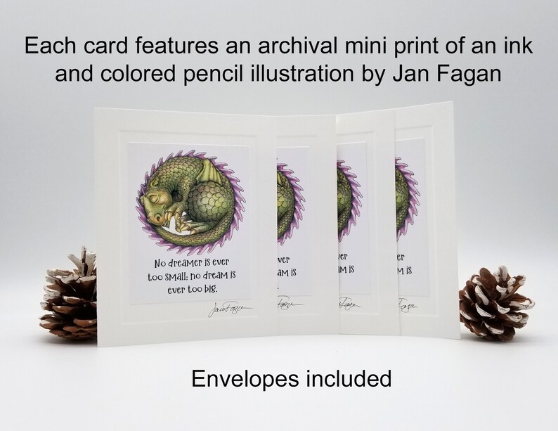 Dragon Note Card, Handmade Note Cards, Gift Cards, Dragon Greeting ...