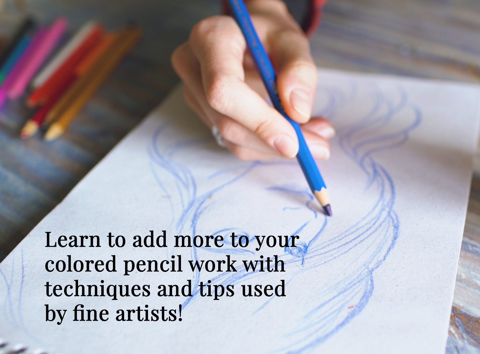 Colored Pencil Guide Tulip Tutorial Digital Download Art - Etsy