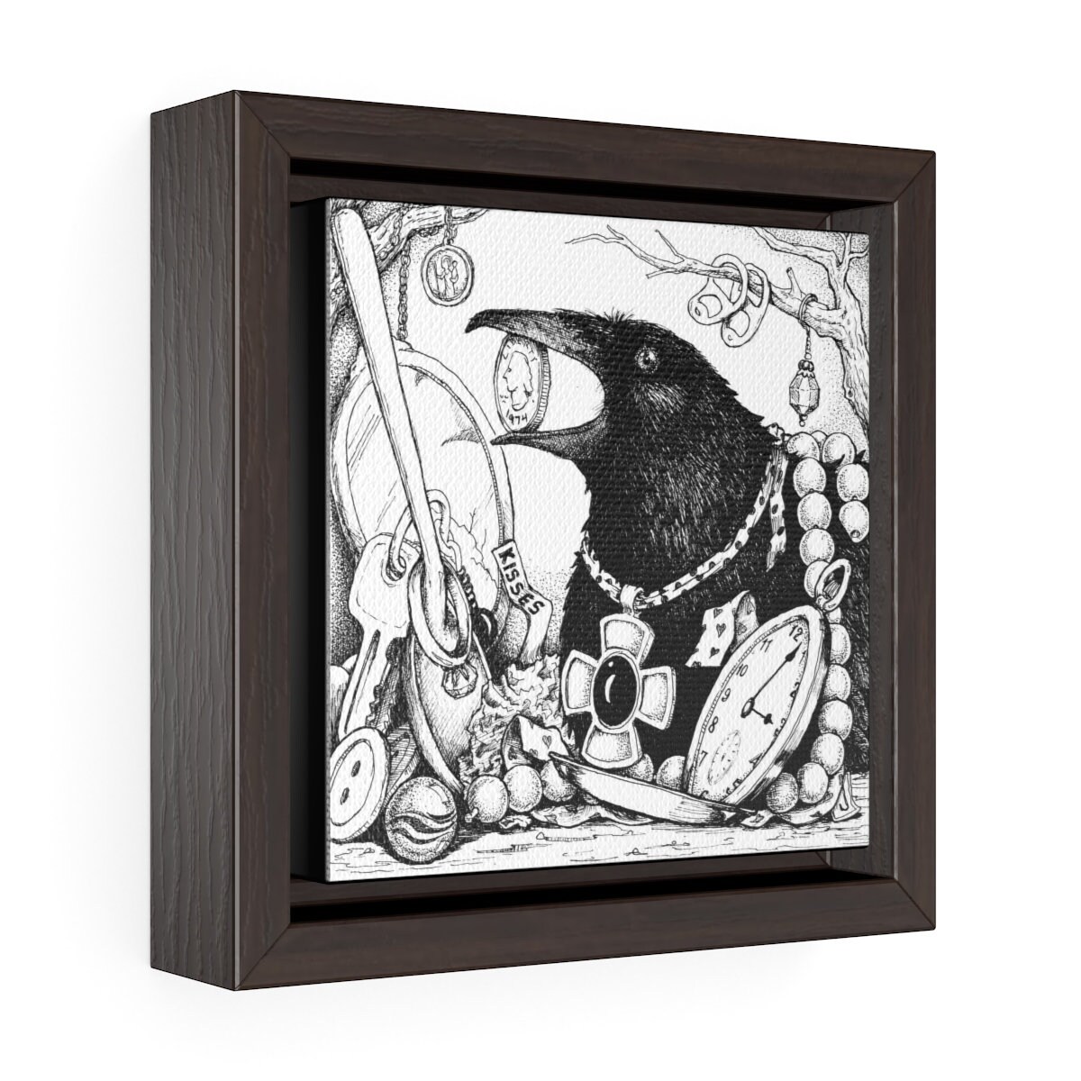 Raven Artwork Crow Wall Art Crow Wall Hanging Crows Decor | Etsy