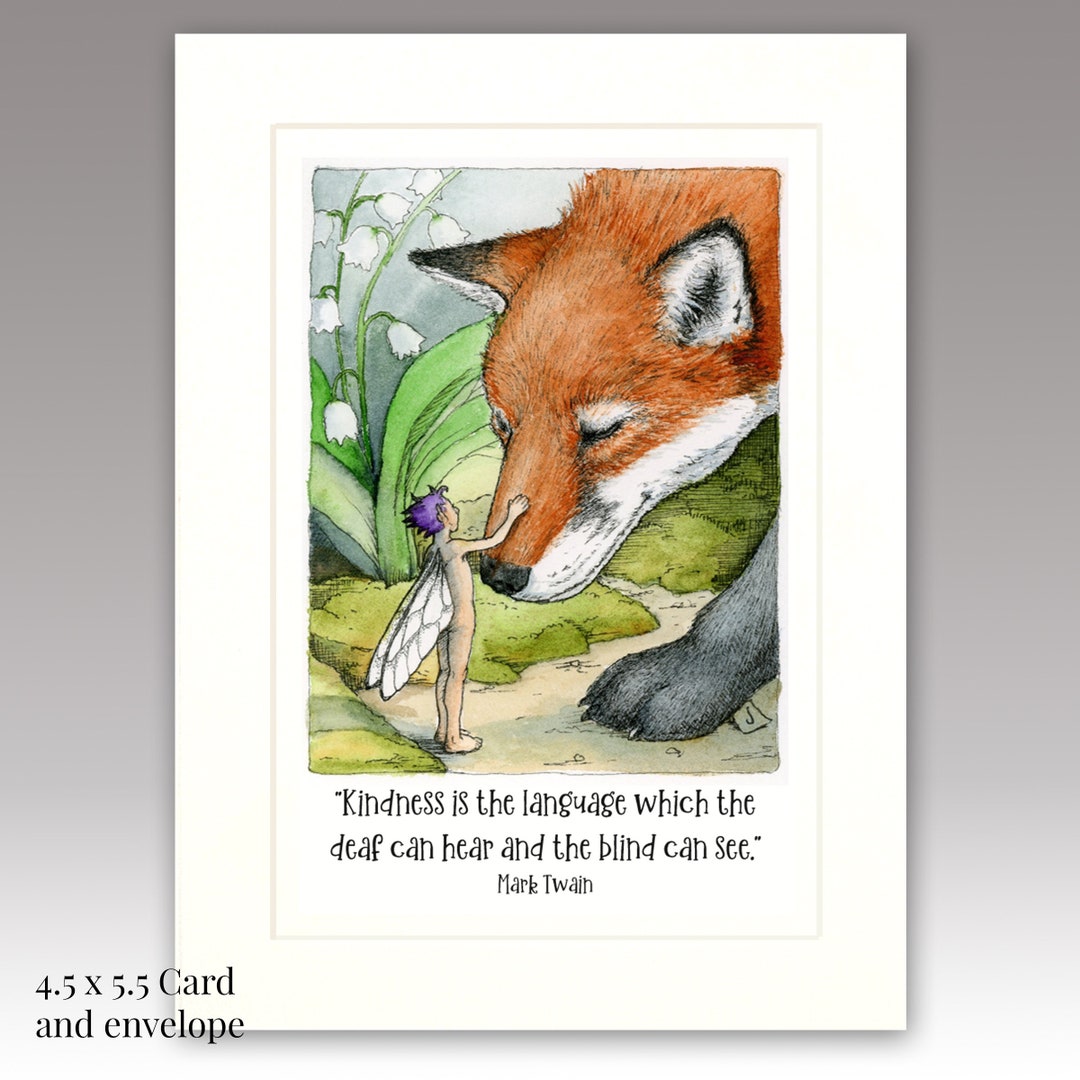 Fox Note Cards, Fairy Greeting Cards, Note Cards With Envelopes ...