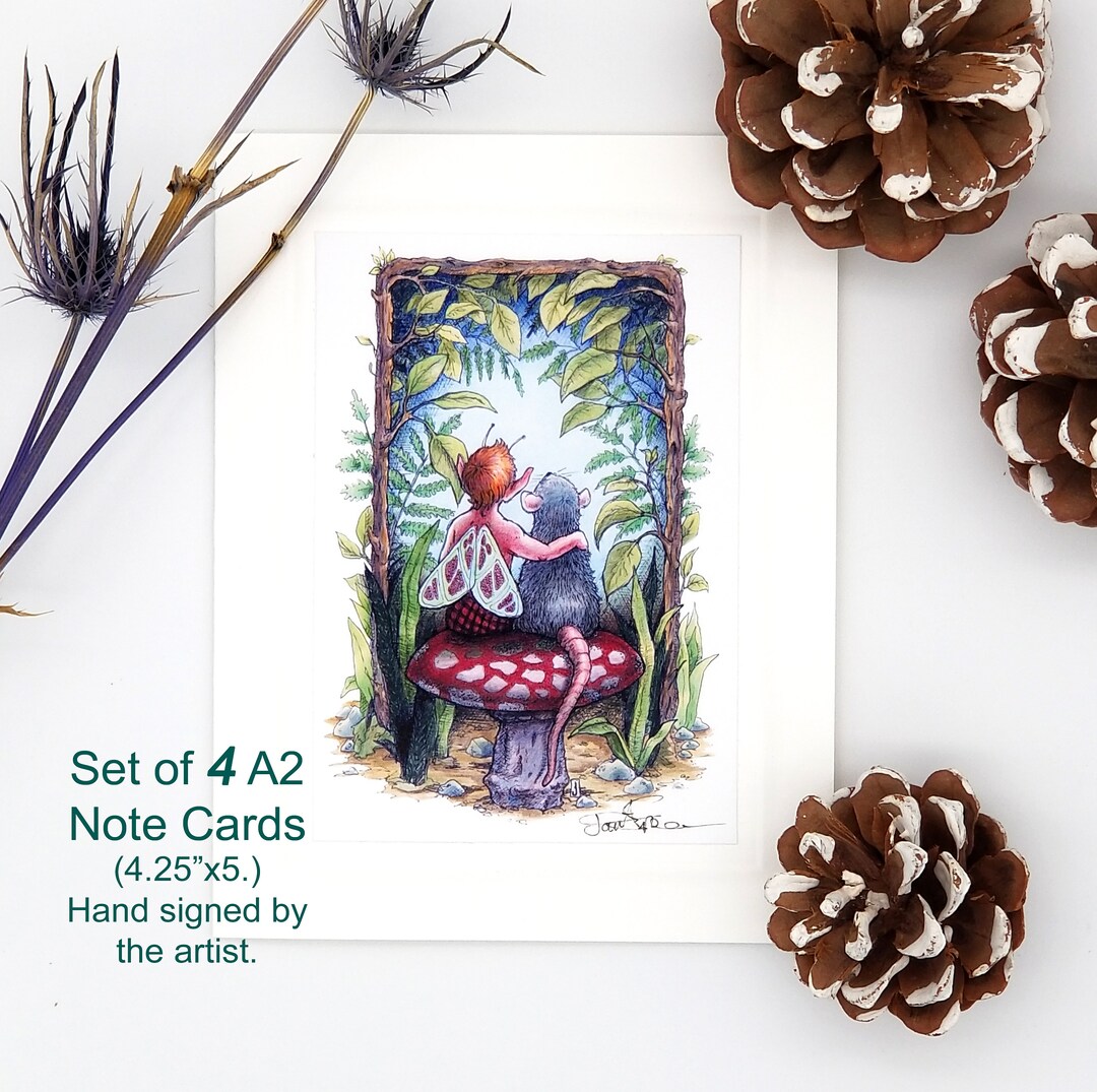 Fairy Note Cards, Wildlife Greeting Cards, Note Cards With Envelopes ...