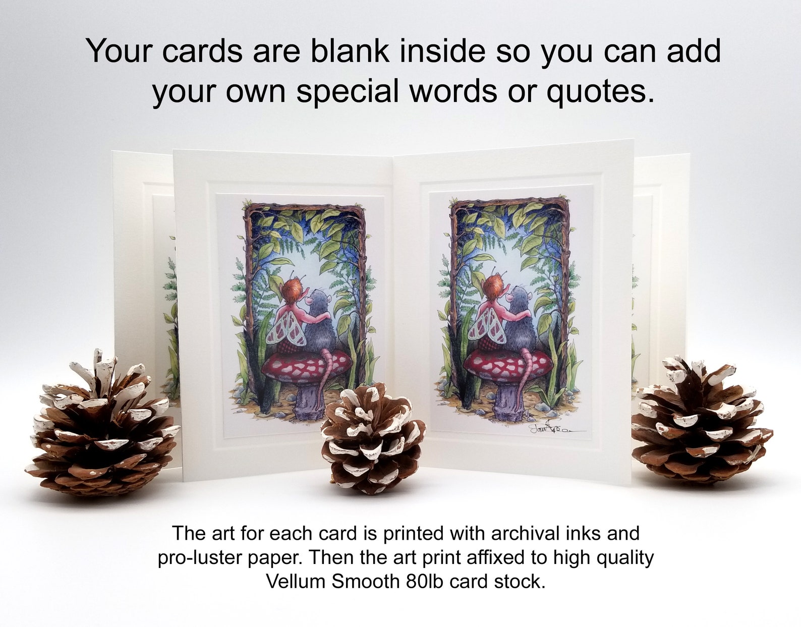 Fairy Note Cards, Wildlife Greeting Cards, Note Cards With Envelopes ...