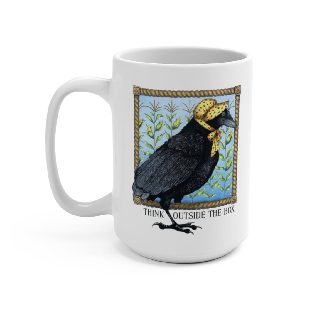 Raven Mug, Coffee Mugs, Crows, Tea Mug Ceramic, Bird Lover Gift, Bird ...