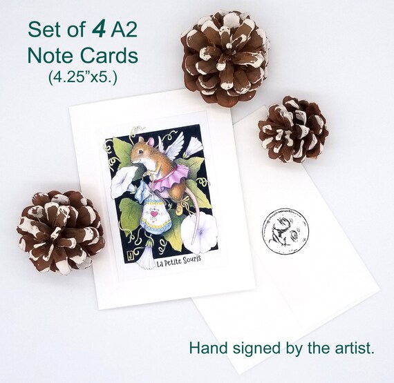 Mouse Note Cards La Petite Souris Cards Note Cards With - Etsy