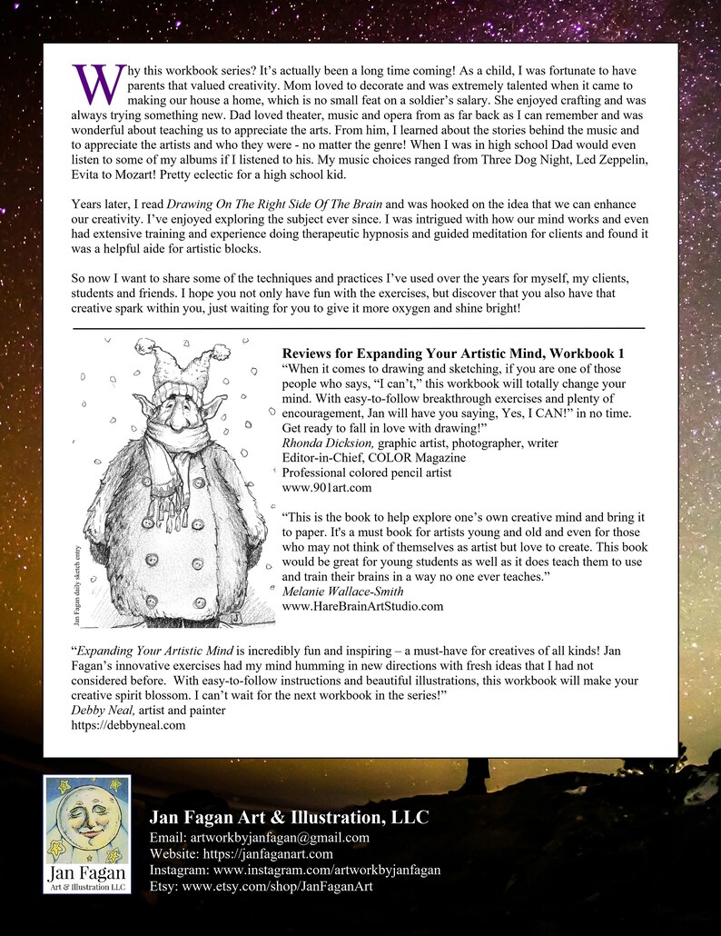 Art Tutorial Creative Creativity Workbook Artist Gifts Drawing Art ...