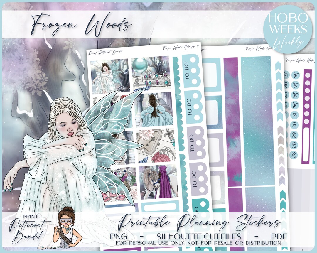 Printable Hobonichi Weeks Weekly Planner Kit Frozen Woods Foil Ready ...