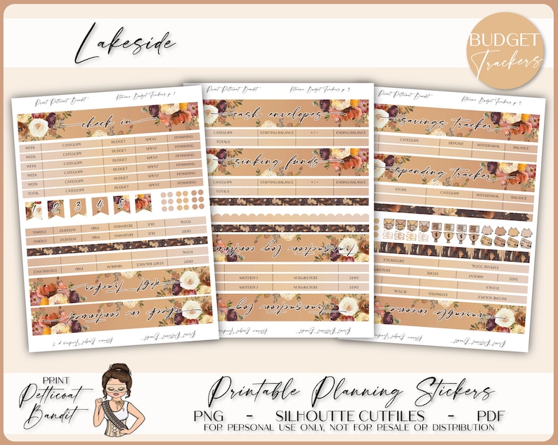 Printable Erin Condren Monthly Budget Bundle Budget Planner - Etsy