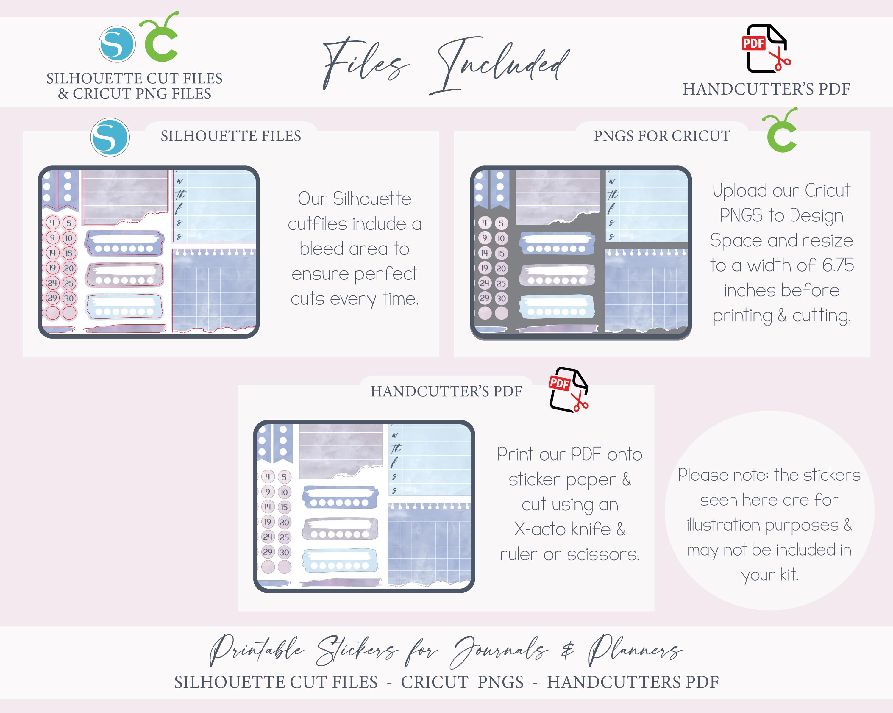 Printable Alcohol Ink Swatches - Enchanted Garden | Journal Stickers ...