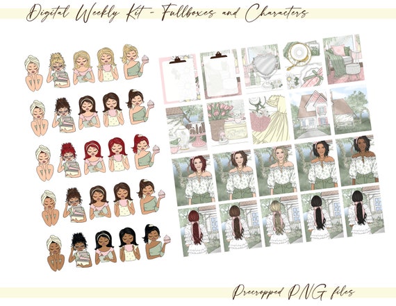 Paper, Party & Kids Stickers iPad Planner Stickers for GoodNotes Pre ...