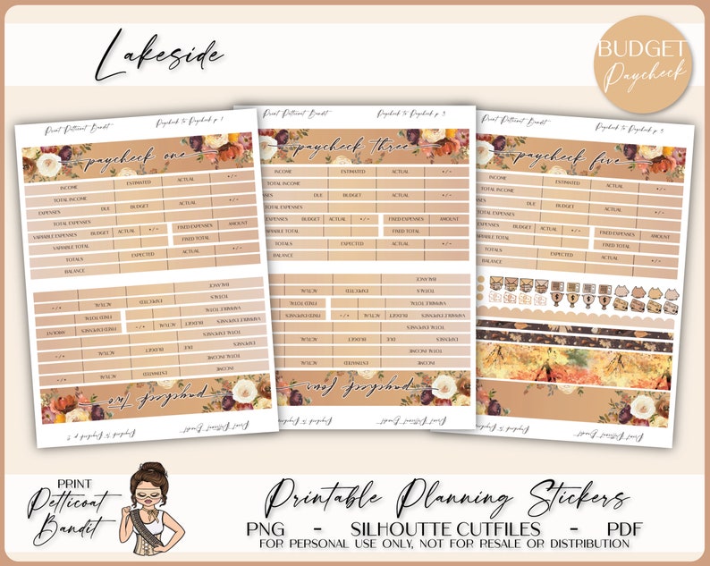 Printable Erin Condren Monthly Budget Bundle Budget Planner - Etsy