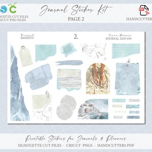 Summer Printable Journaling Sticker Kit - Ocean Breeze | Journal ...