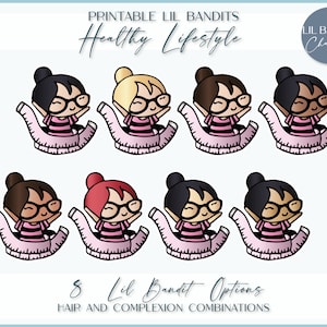 Lil' Bandit - Healthy Lifestyle | Printable Character Stickers ...