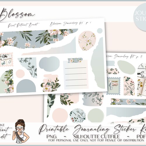 Printable Journaling Sticker Kit Theatre Journal Stickers - Etsy