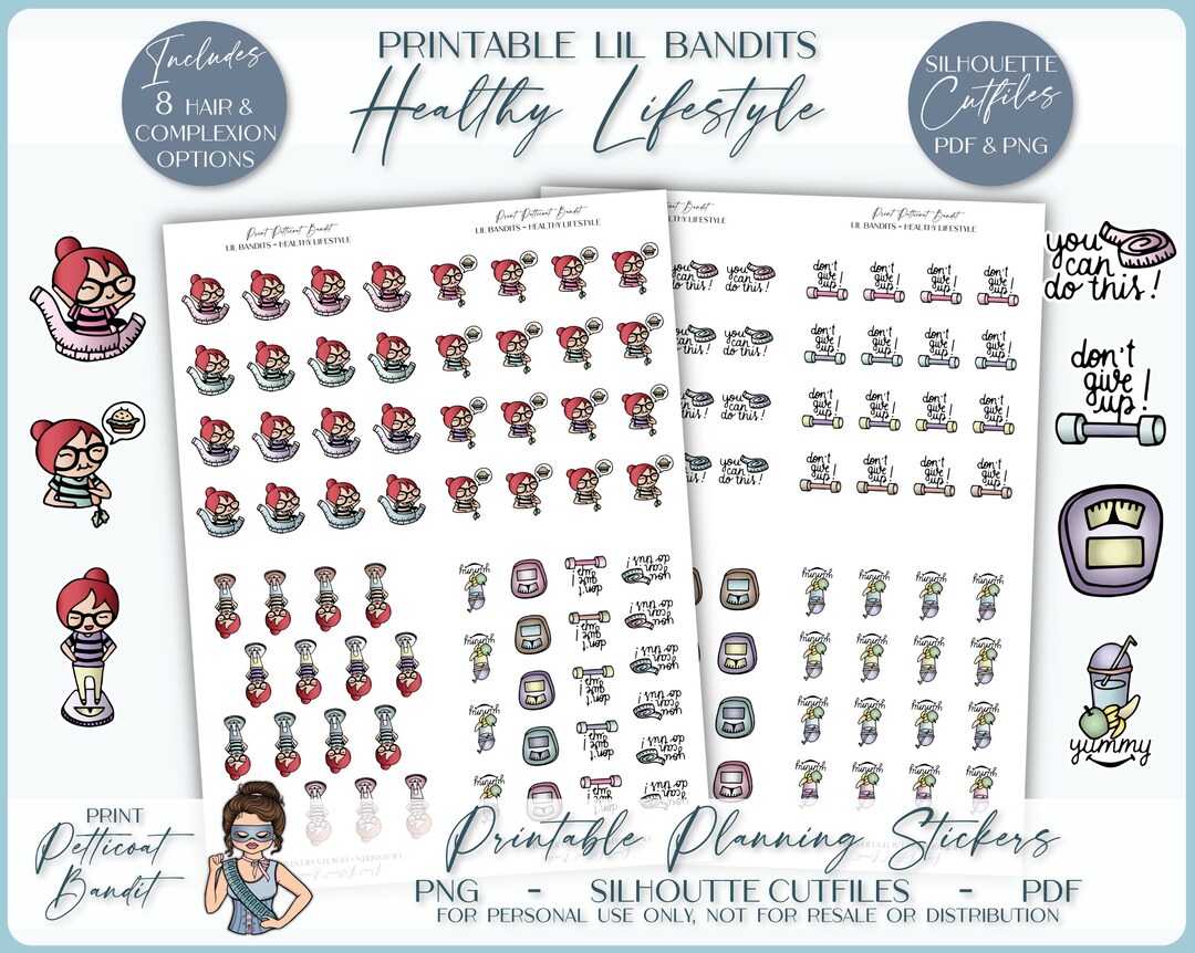 Lil' Bandit - Healthy Lifestyle | Printable Character Stickers ...