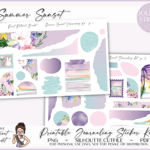 Printable Journaling Sticker Kit Theatre Journal Stickers - Etsy