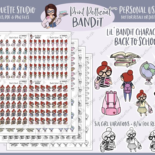 Lil' Bandit Printable Character Stickers Magical - Etsy