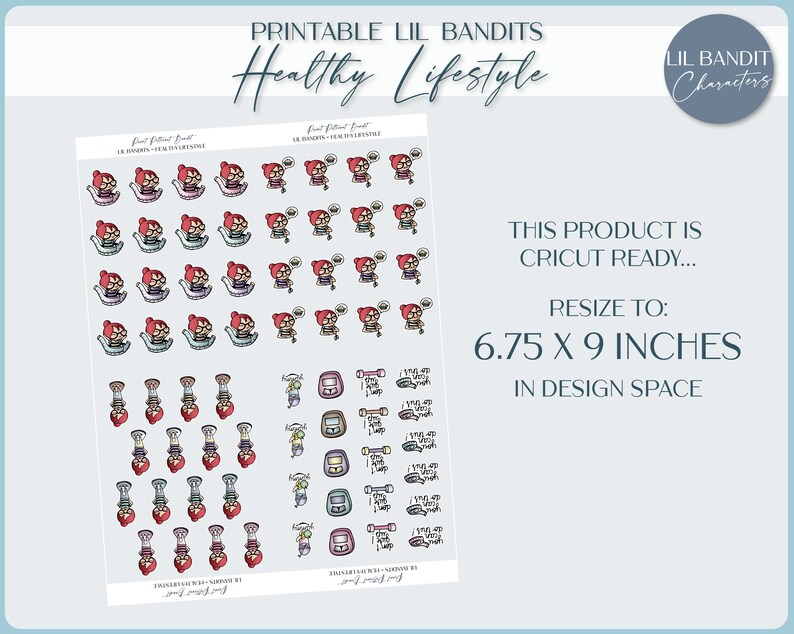 Lil' Bandit - Healthy Lifestyle | Printable Character Stickers ...
