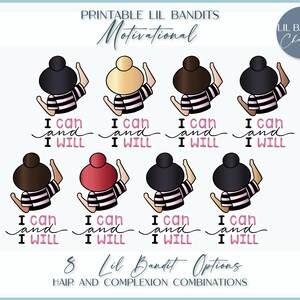 Lil' Bandit - Motivational | Printable Character Stickers | Planner ...