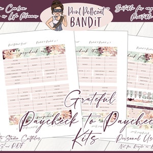 Printable Erin Condren Monthly Budget Bundle Budget Planner Sticker Kit ...