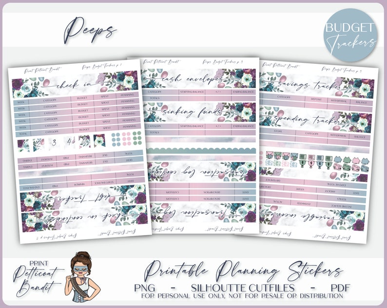 Printable Erin Condren Monthly Budget Bundle Budget Planner - Etsy