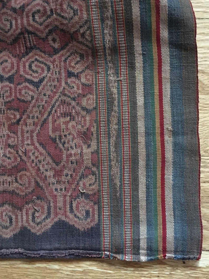 Iban Dayak Tribe Old Fabric Cloth Vintage Ikat Skirt, Sarawak Malaysian ...