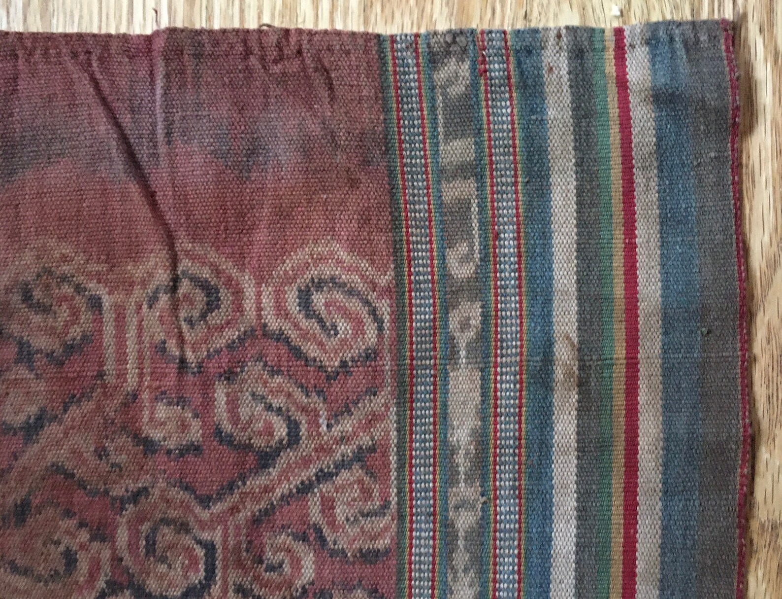 Iban Dayak Tribe Old Fabric Cloth Vintage Ikat Skirt, Sarawak Malaysian ...