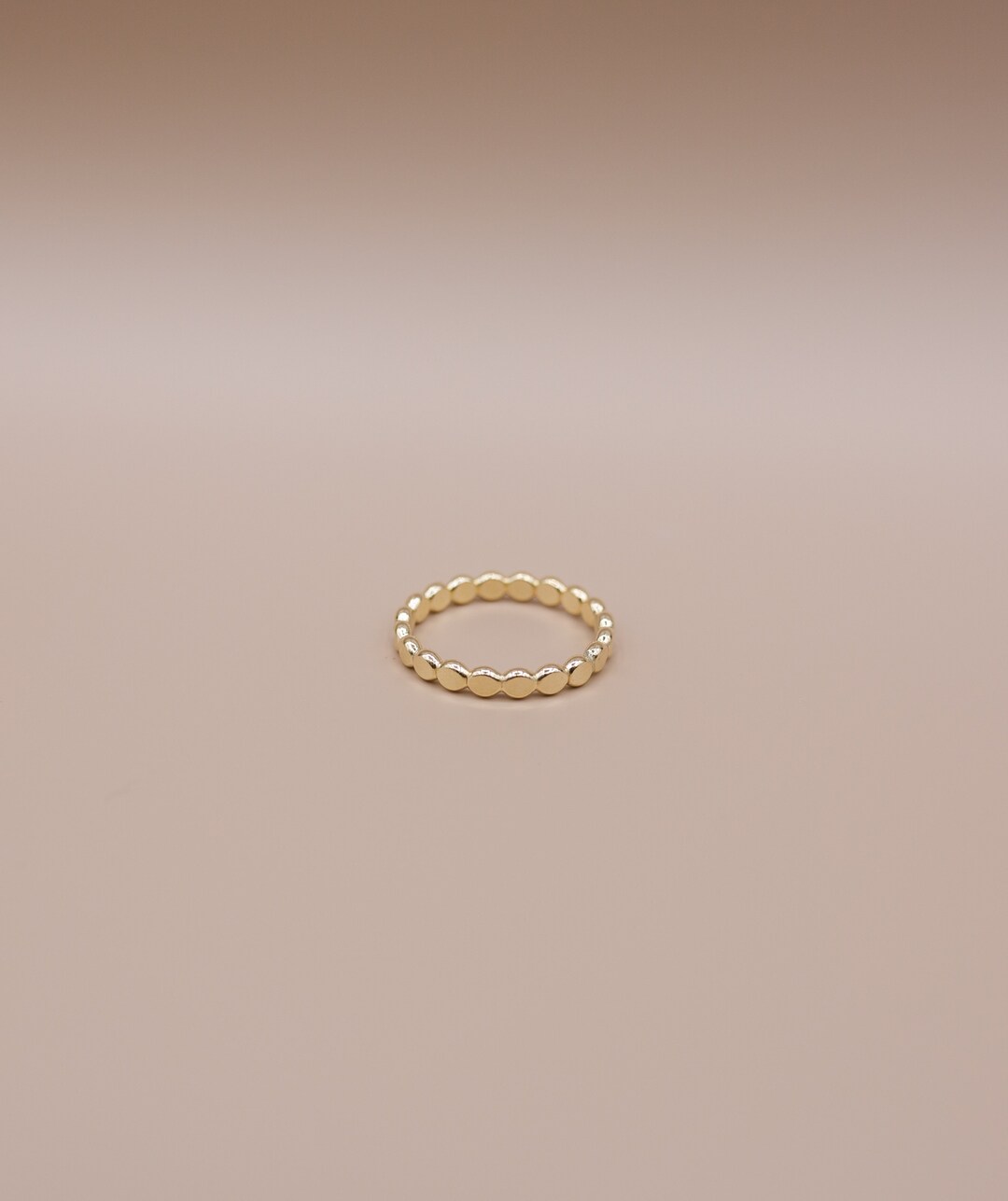 Fat Flattened Bead Ring for Layering and Stacking - Etsy