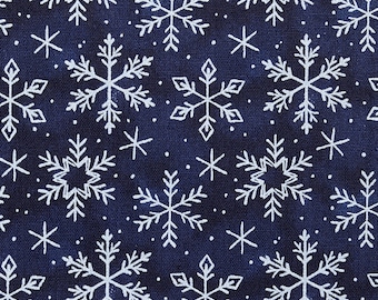 Snowflake fabric | Etsy