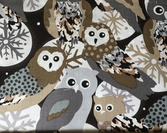 Owl fabric | Etsy