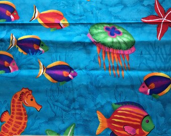 Ocean fabric | Etsy