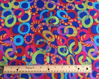 Fabric with circles | Etsy