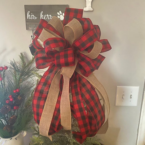 Burlap Tree Topper - Etsy
