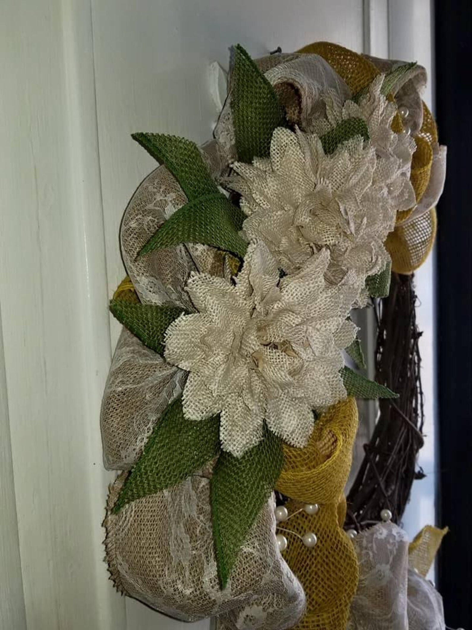 Spring Burlap Wreath Summer Wreath Year Round Wreath - Etsy