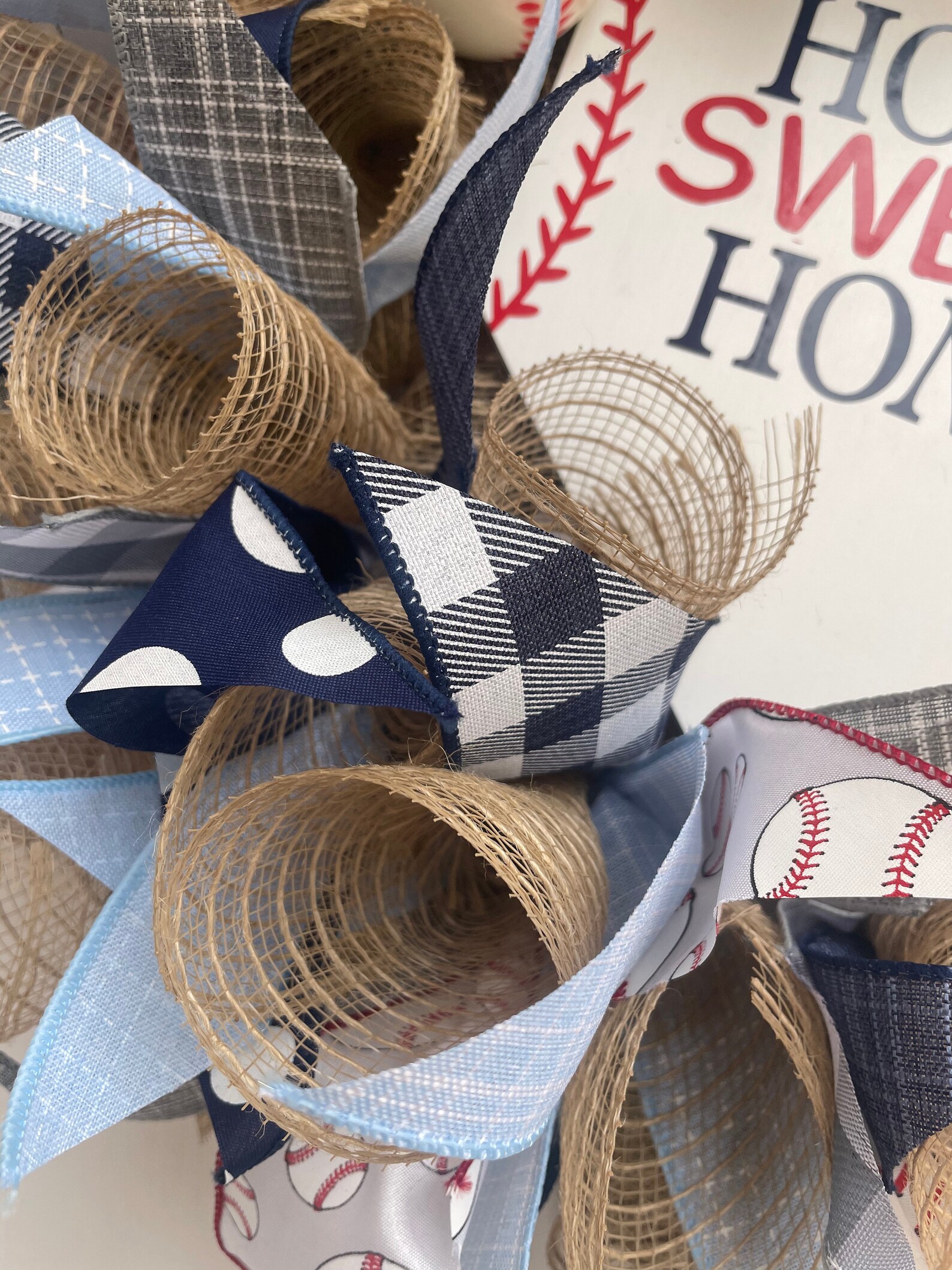 Baseball Wreath Sports Wreath Summer Wreath Front Door - Etsy