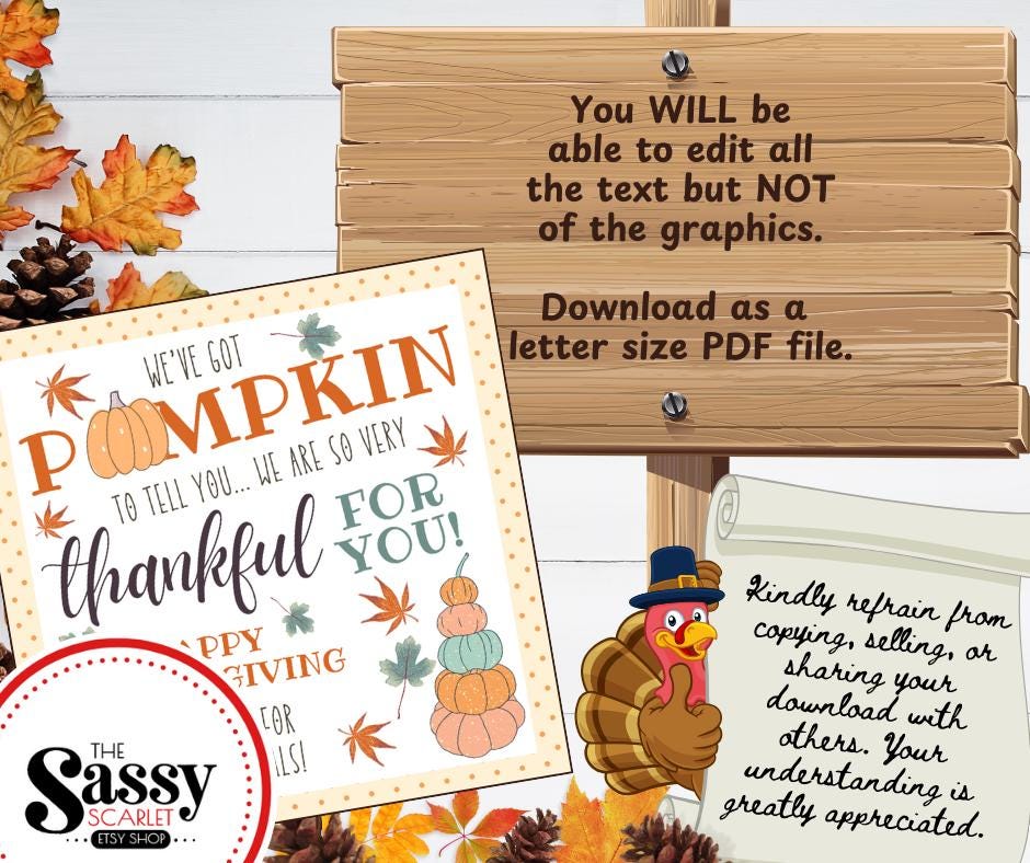 Editable "we've Got Pumpkin to Tell You" Thanksgiving Real Estate Pop ...