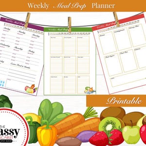 Weekly Prep Planner - Printable & Instant Download | Organize Your Week ...