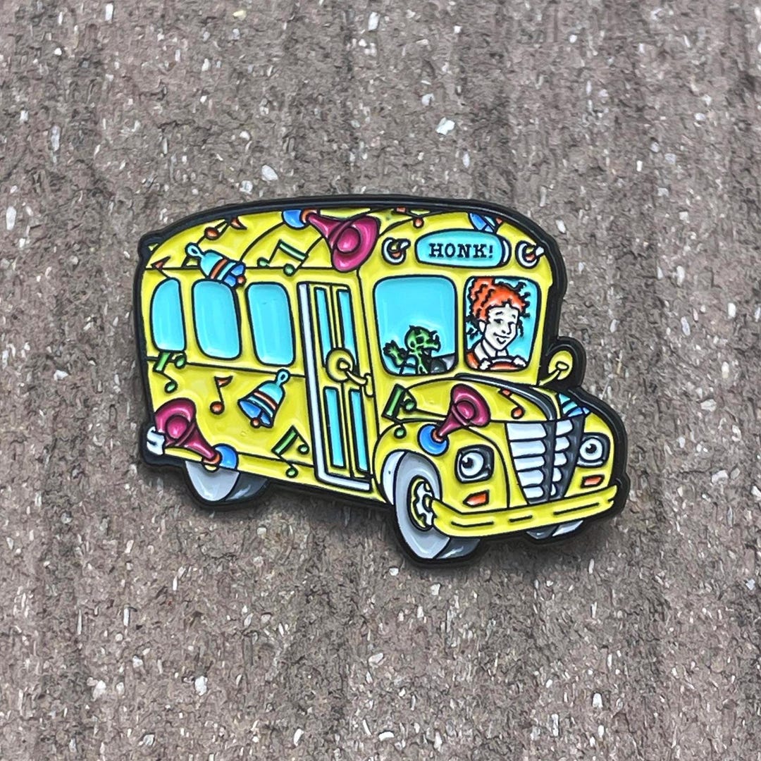 Magic School Bus Enamel Pin Birthday, School, Gift, Accessory, Lapel ...