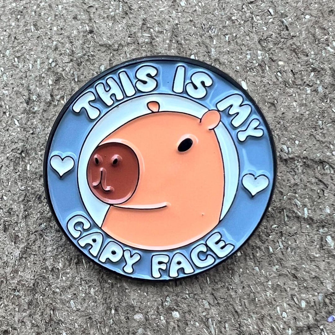 Capybara Enamel Pin Birthday, School, Gift, Accessory, Lapel Pin Enamel ...