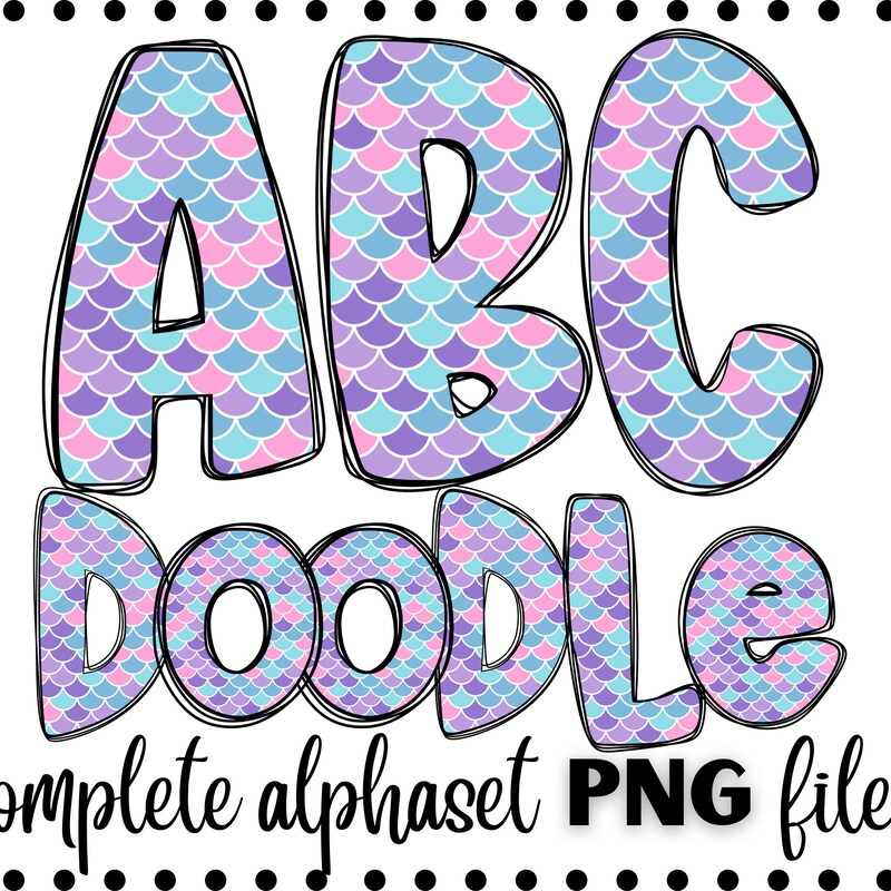 Mermaid Letters - Etsy