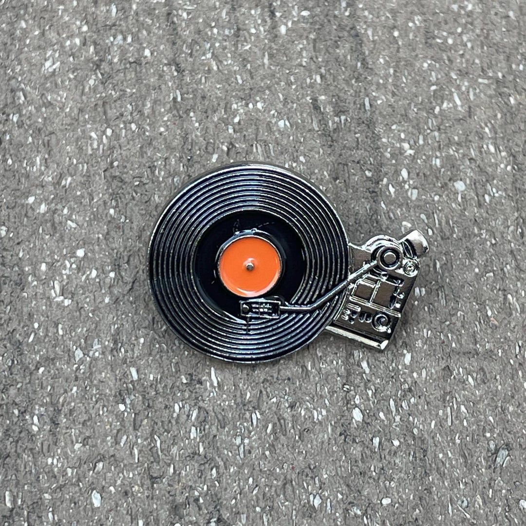 Vinyl Record Music Lover Enamel Pin Birthday, School, Gift, Accessory ...