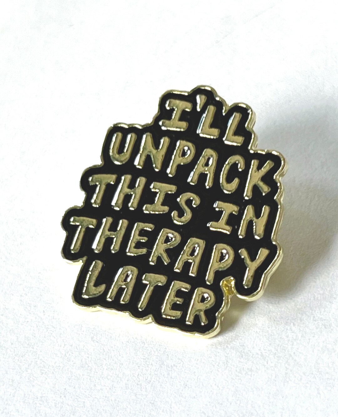 Therapy Enamel Pin Birthday, School, Gift, Accessory, Lapel Pin Enamel ...